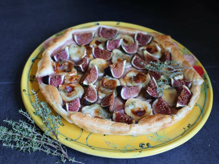 Feigen Tarte mit Ziegenkäse - passion patisserie